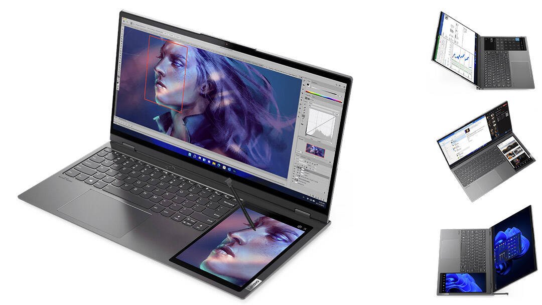 Supernotebook Lenovo ThinkBook Plus Gen 3 s dvojicí displejů 17,3 a 8 ...