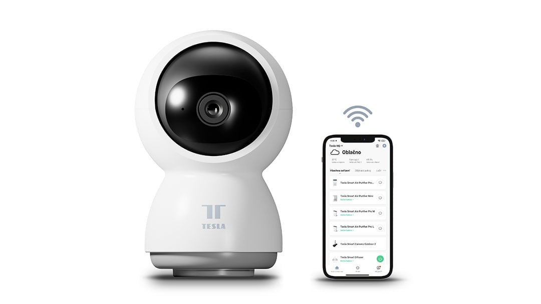Tesla uvádí bezpečnostní kameru s otočným objektivem Smart Camera 360 ...