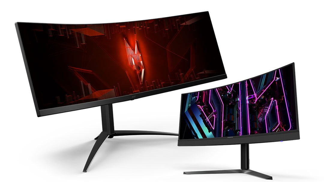 Zakřivené herní monitory Acer Nitro XZ452CU V a Predator X34 V - IT Revue