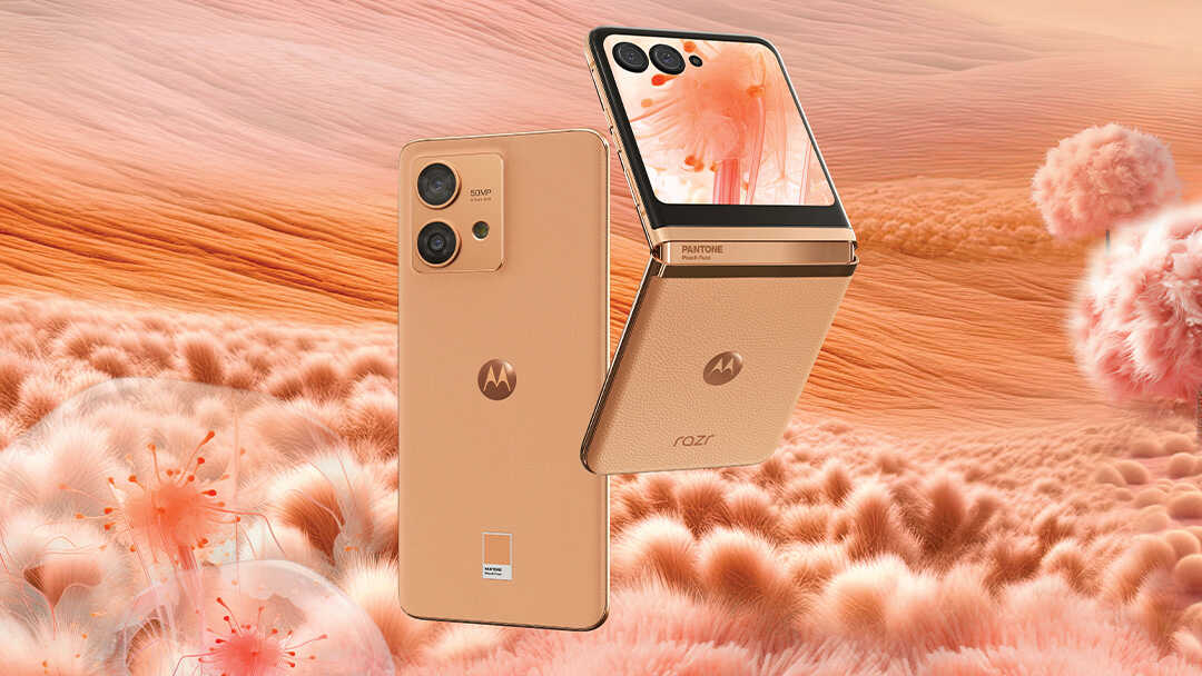 Motorola uvádí telefony razr 40 ultra a edge 40 neo v barvě roku Peach ...