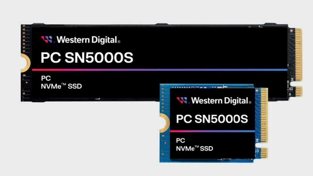 Western Digital uvedl klientský SSD disk PC SN5000S NVMe pro OEM ...